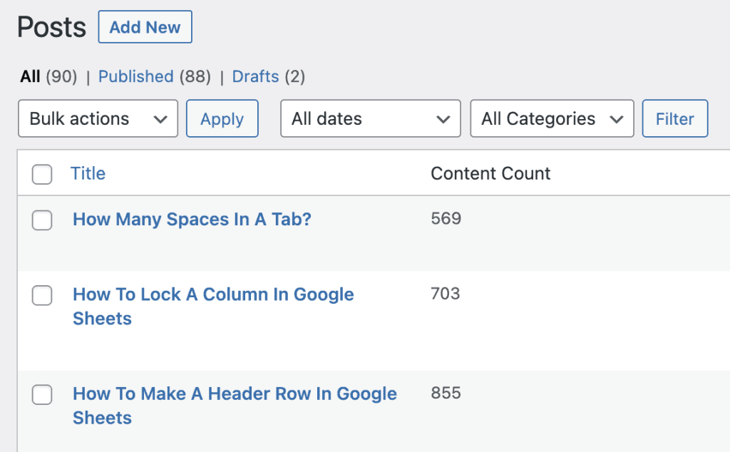 Word Count Wordpress Php Code Script Everything