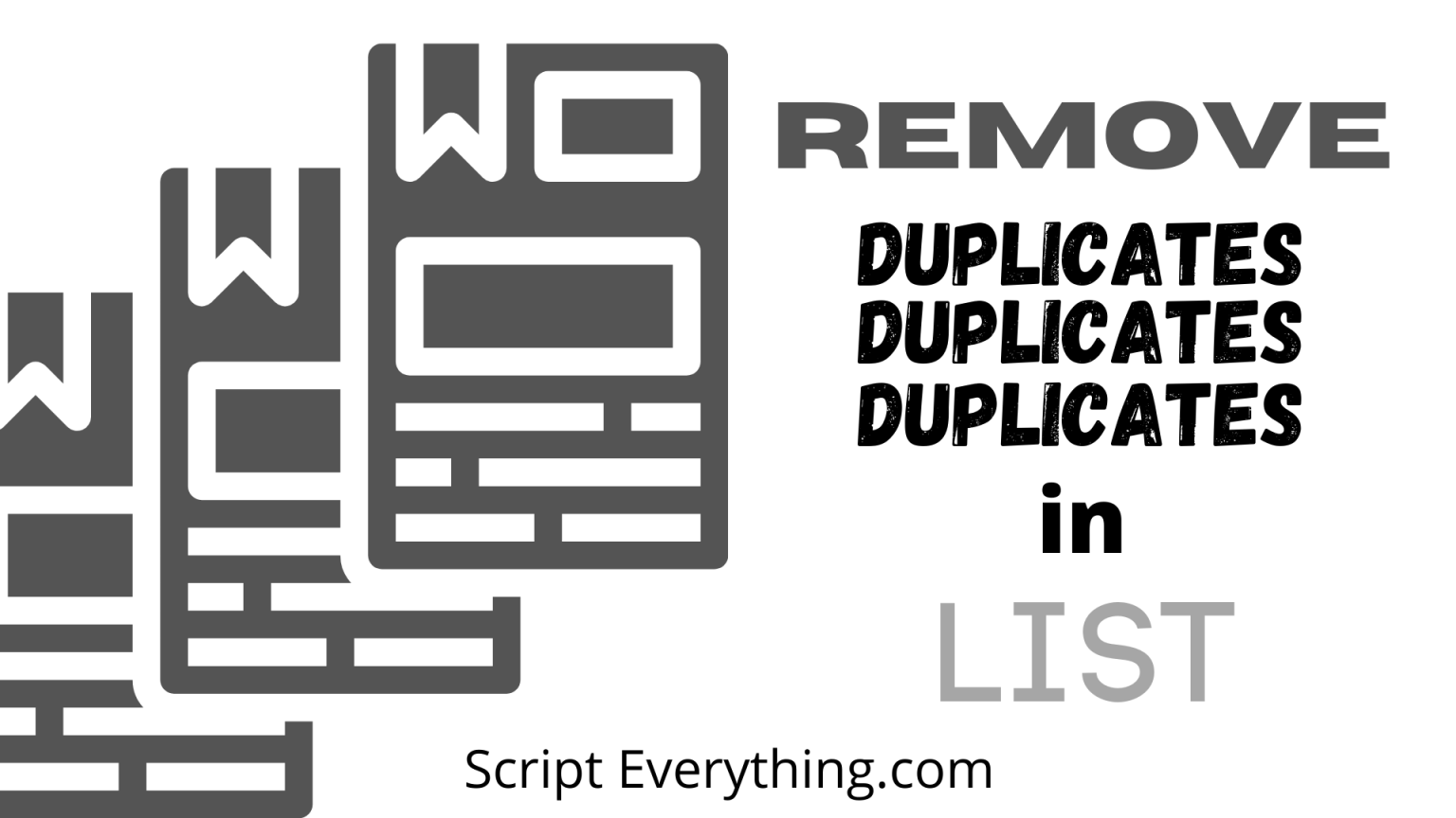 Python Code To Remove Duplicates From List 1 Liner