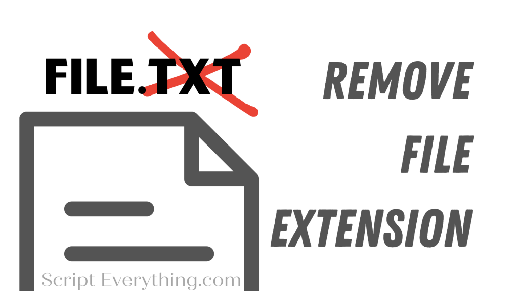 How To Remove File Extension From Path String In Python One Liner
