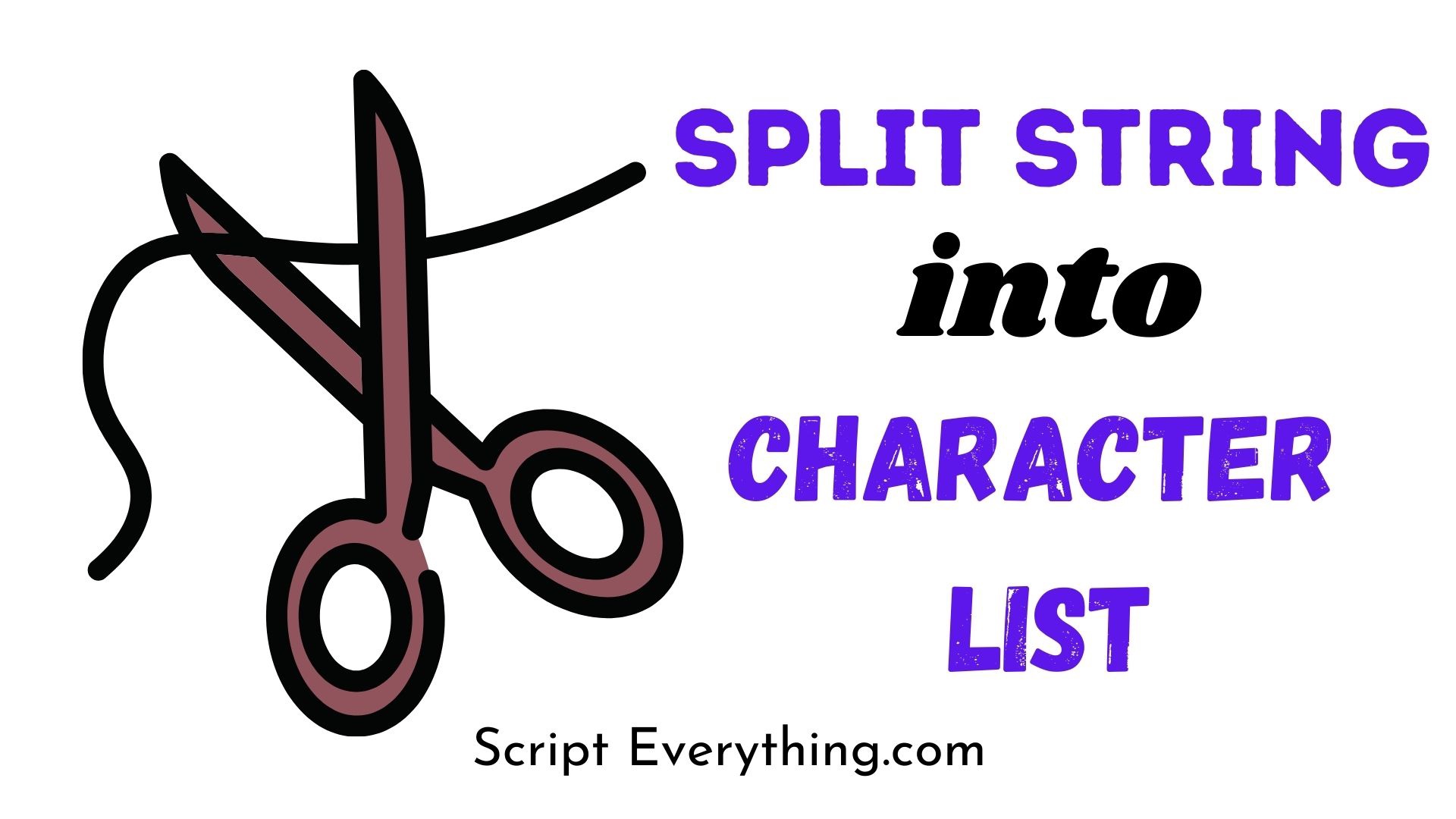 Split A String Into List Of Characters In Python Code Examples One