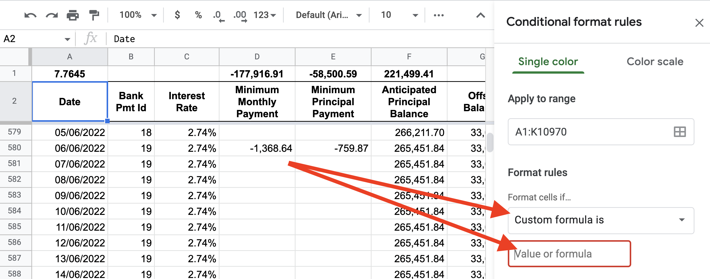 How To Highlight Whole Row If Date In First Column Is Today