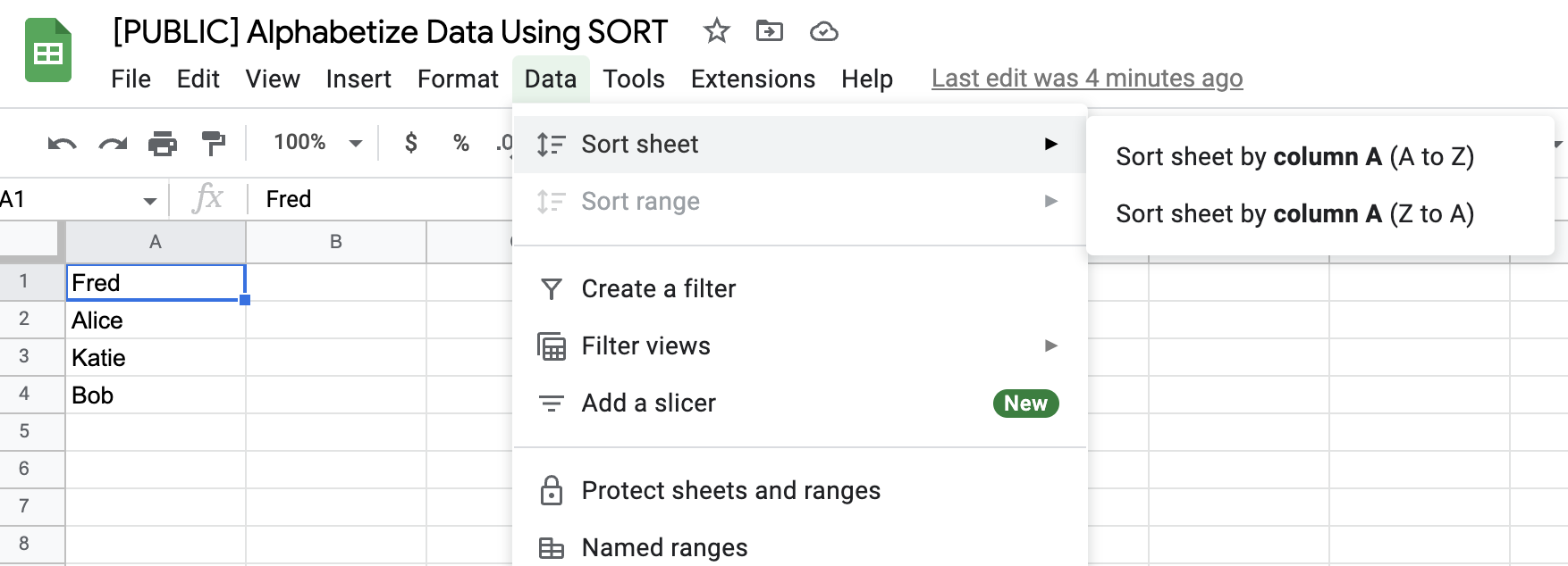 5 Ways To Alphabetize In Google Sheets (Examples With Screenshots ...