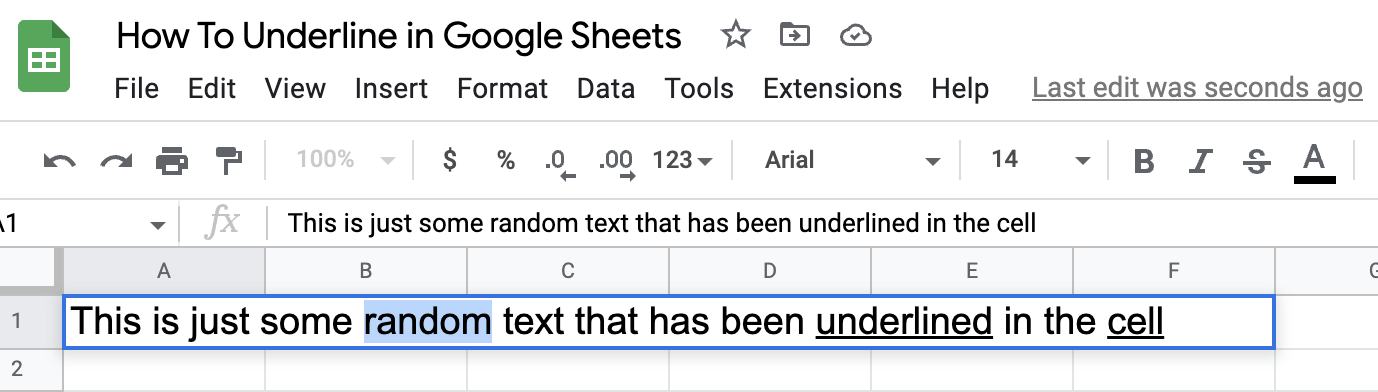 3 Different Ways To Underline In Google Sheets: Shortcuts, Borders ...